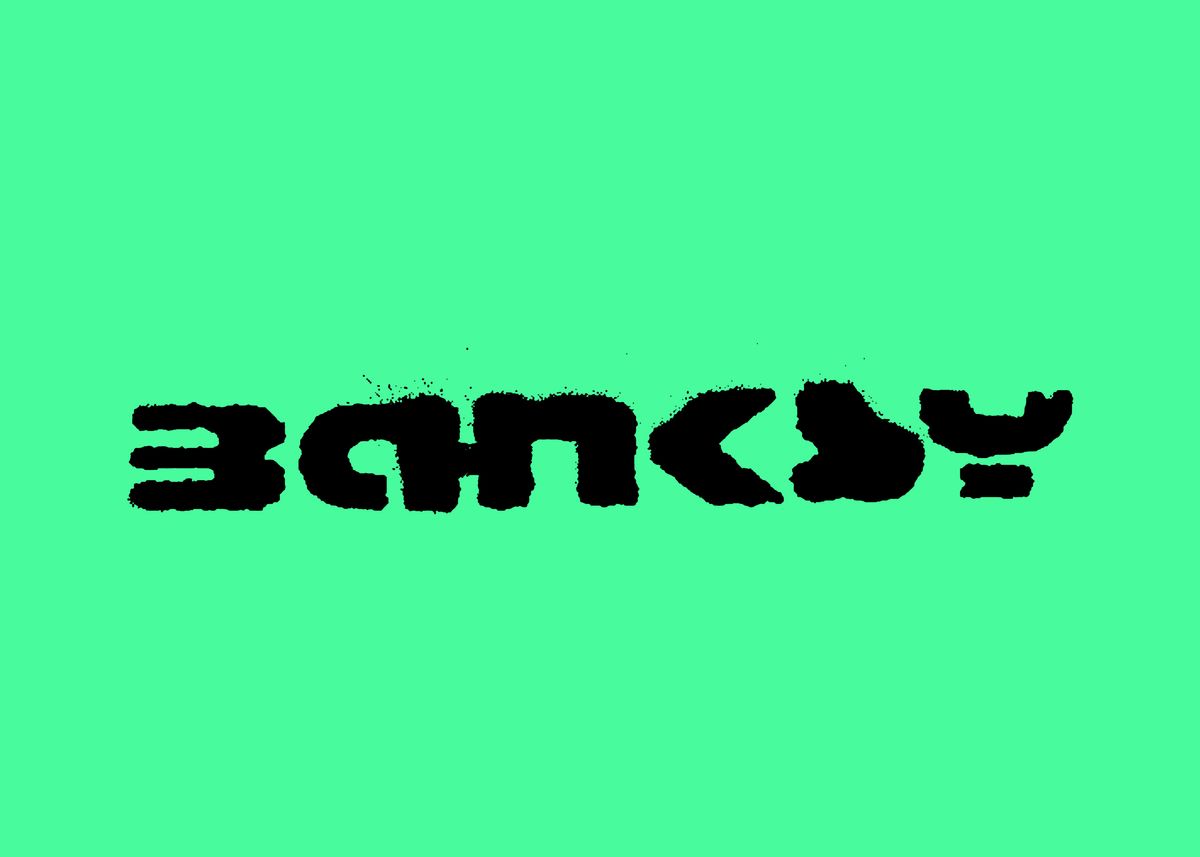 'Banksy Logo' Poster by The Fire | Displate