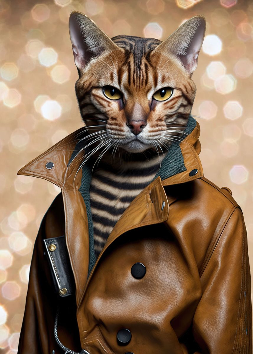 'Bengal cat photogenic ' Poster, picture, metal print, paint by Ji wong ...