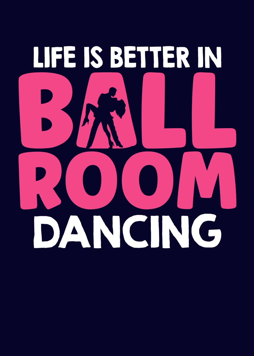 'Ballroom Dancing' Poster, picture, metal print, paint by MzumO | Displate