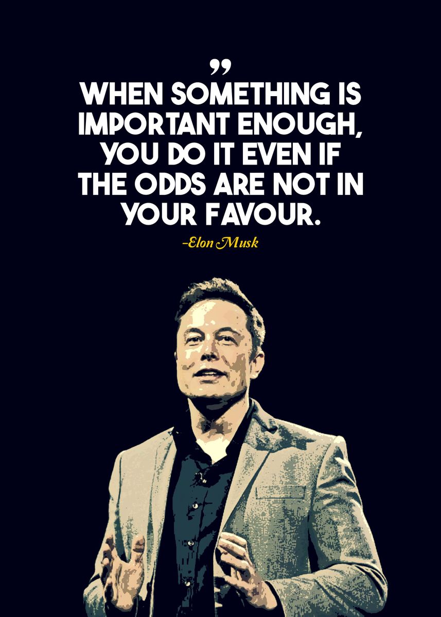 'Elon Musk ' Poster, picture, metal print, paint by Sahlan | Displate