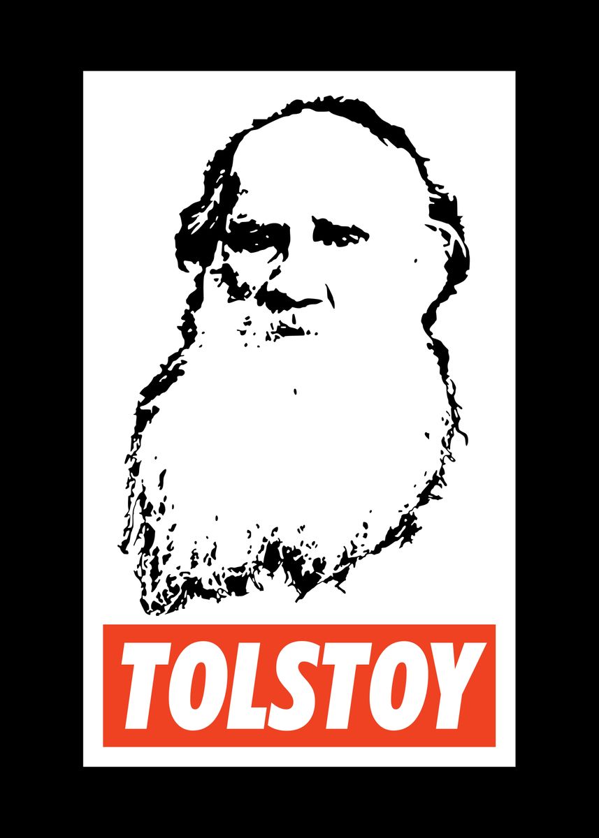 'Leo Tolstoy' Poster, picture, metal print, paint by Filip Hellman | Displate