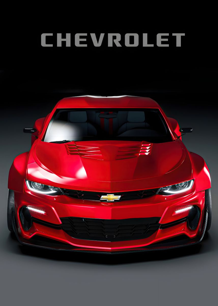 'Chevrolet Camaro ' Poster, picture, metal print, paint by Recca | Displate