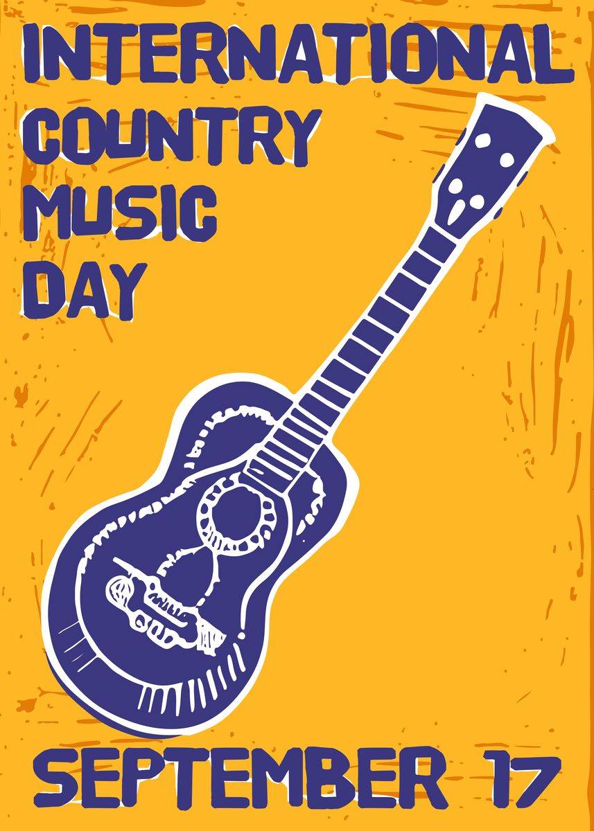 'National Country Music' Poster, picture, metal print, paint by ...