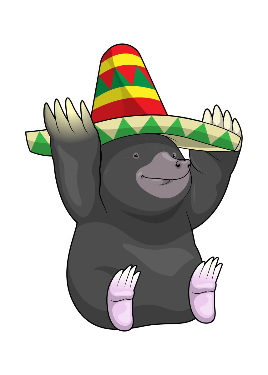 'Mole Mexican Hat' Poster, picture, metal print, paint by Markus ...