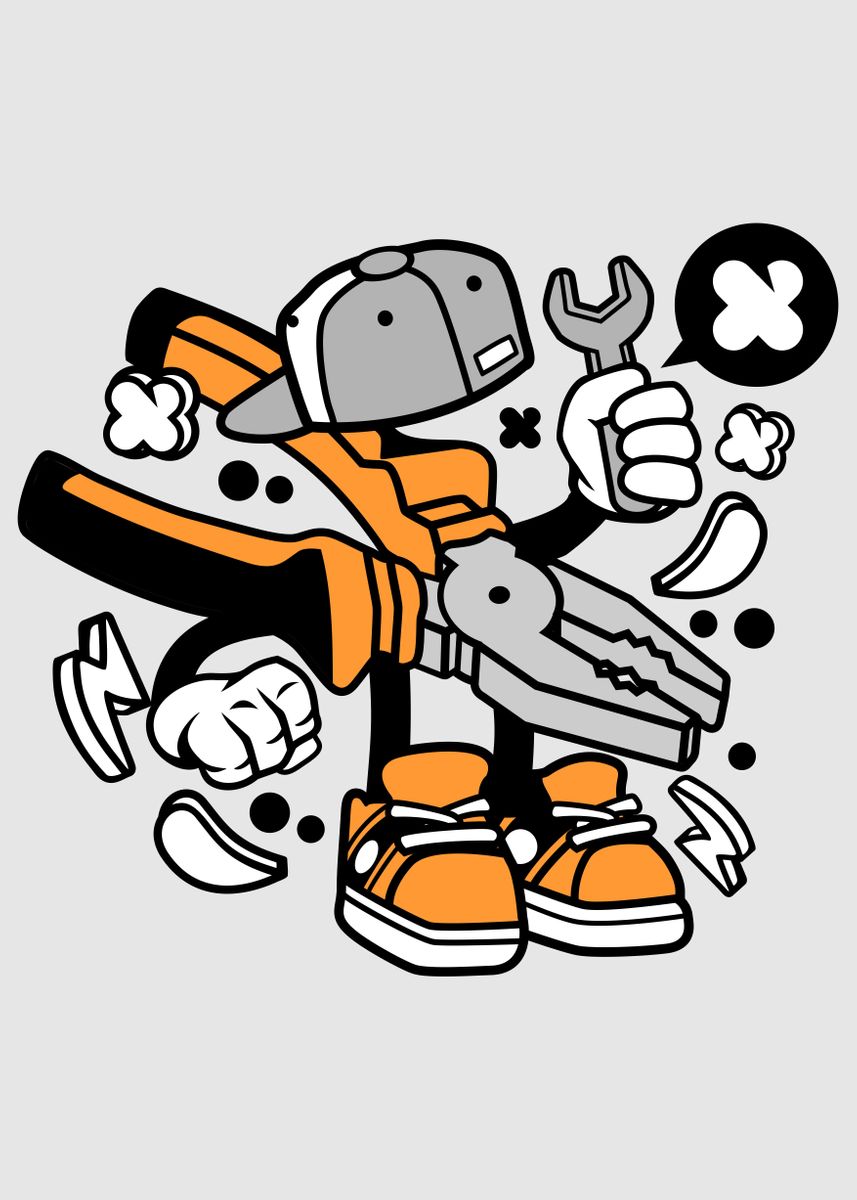 'Cartoon Illustration 344' Poster, picture, metal print, paint by Aloke ...