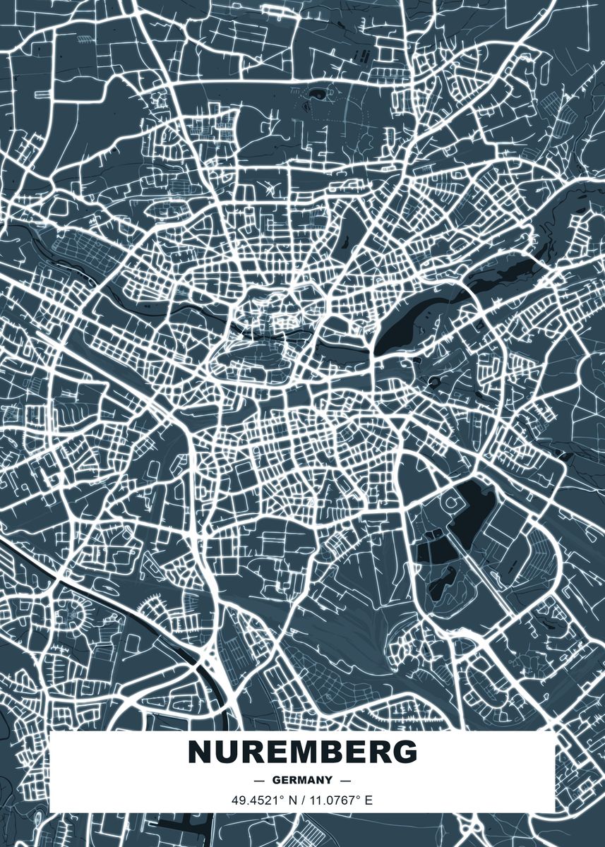 'Nuremberg' Poster, picture, metal print, paint by Bo Kev | Displate