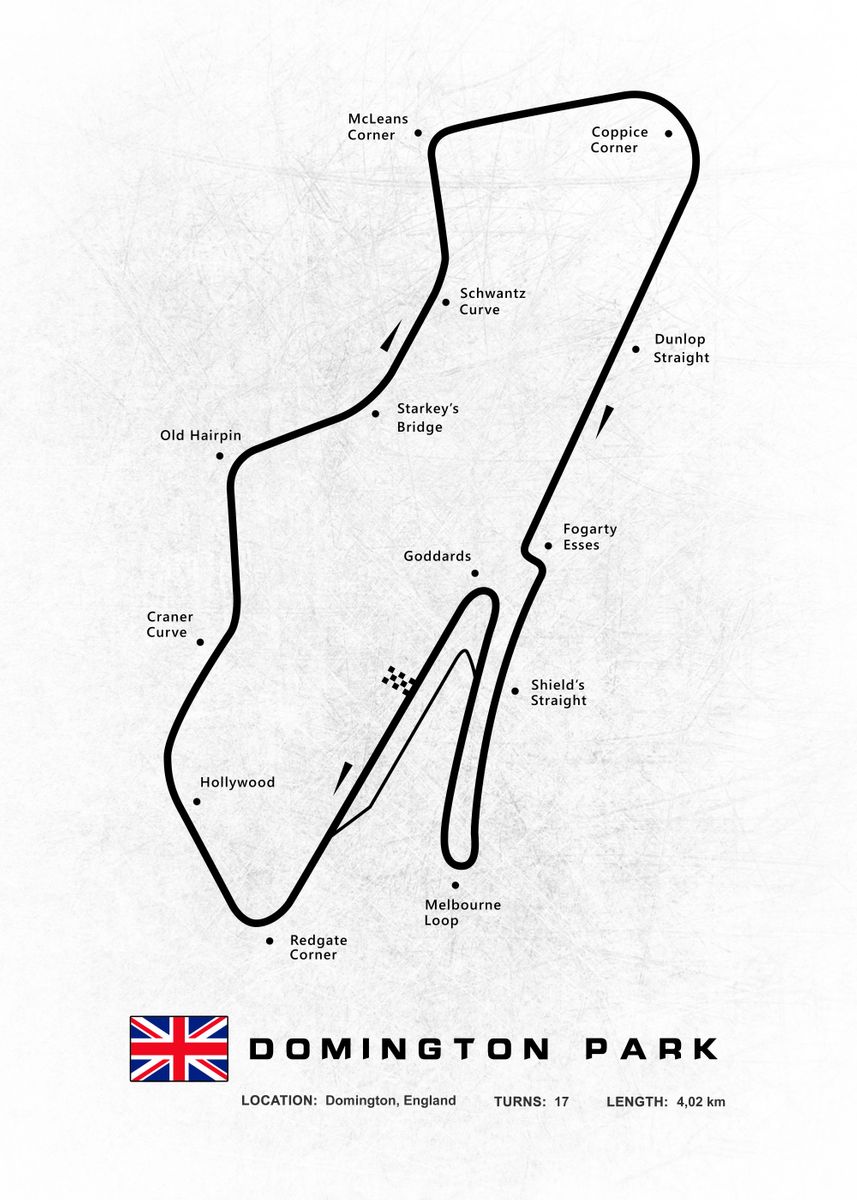 'Donington Park' Poster, picture, metal print, paint by Faissal Thomas ...