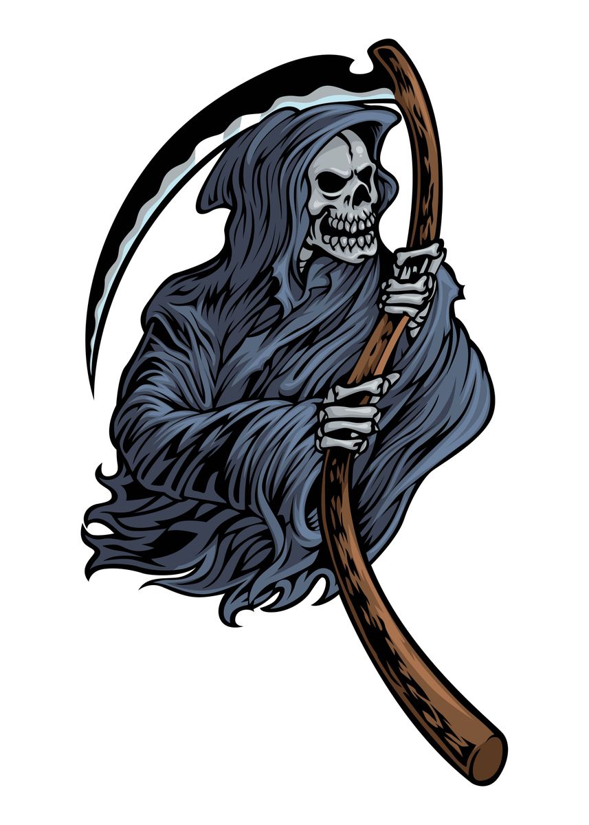 'Grim Reaper 01' Poster, picture, metal print, paint by hendra pratama ...