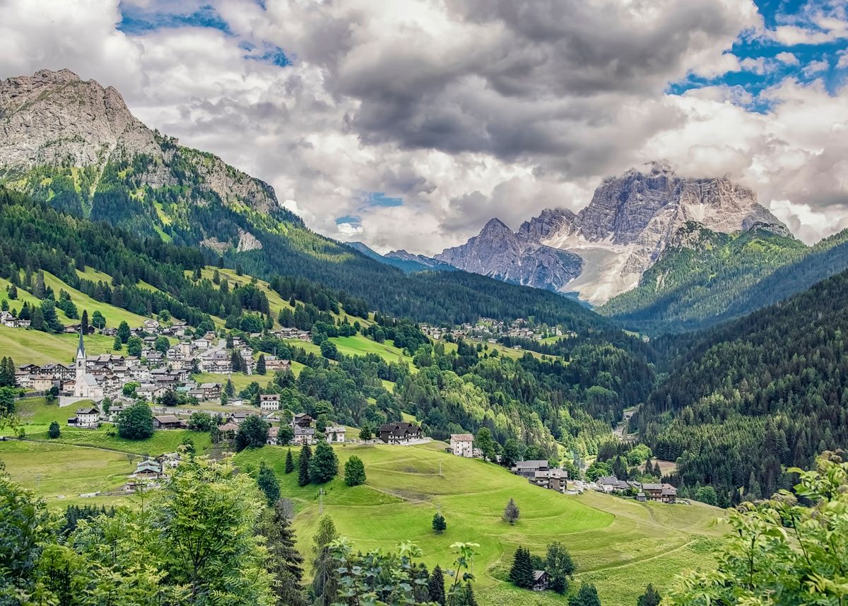 'Valley In The Alps' Poster by Mango Art | Displate