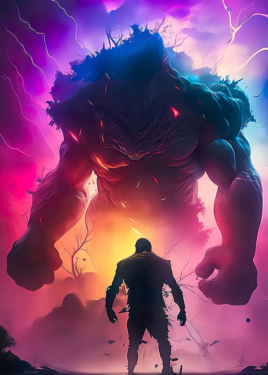 'Headless Stone Giant' Poster, picture, metal print, paint by ...