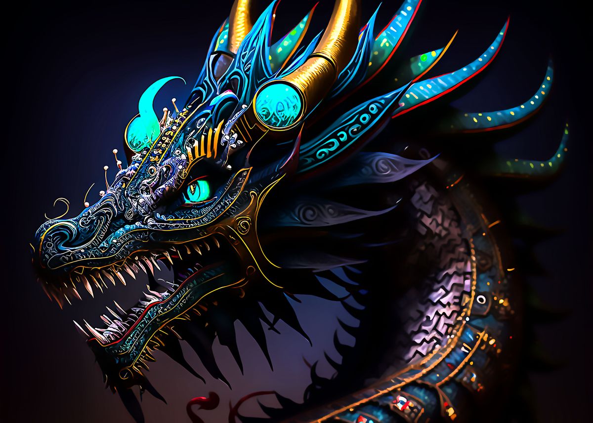 'Dragon' Poster by Andie Owen | Displate