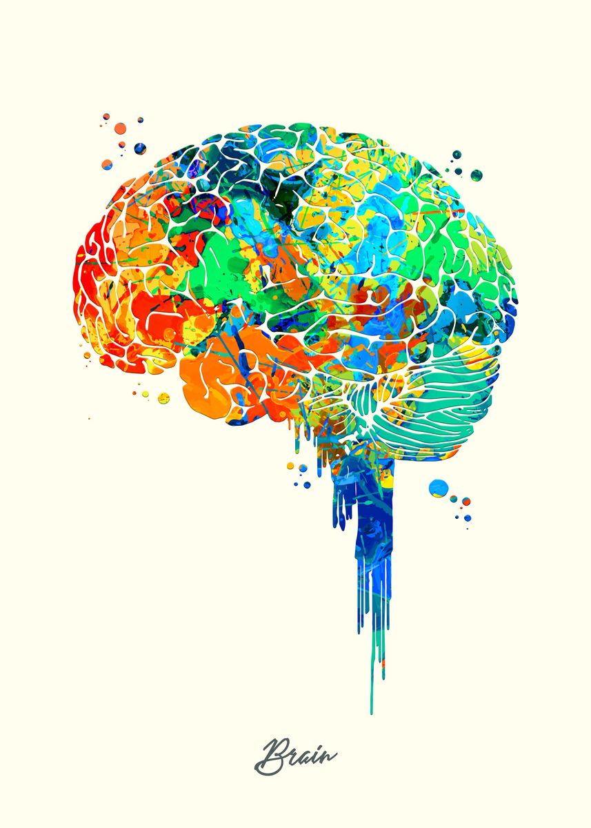 'Brain' Poster by Vincent Vorce | Displate