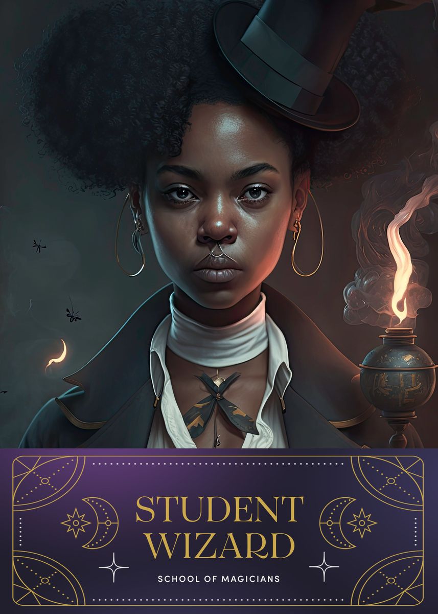 'Witch of the Upper Class' Poster, picture, metal print, paint by ...