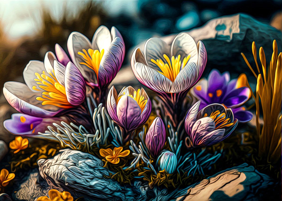 'Flower' Poster by Ties Rosi | Displate