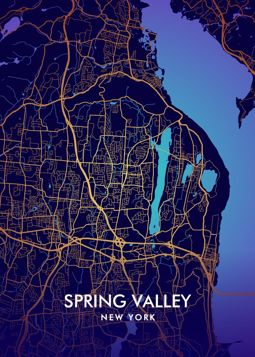 'Springs valley' Poster, picture, metal print, paint by Miracle Studio ...