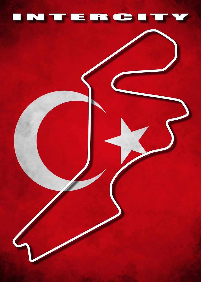 'Intercity Circuit' Poster, picture, metal print, paint by DesignerMind ...