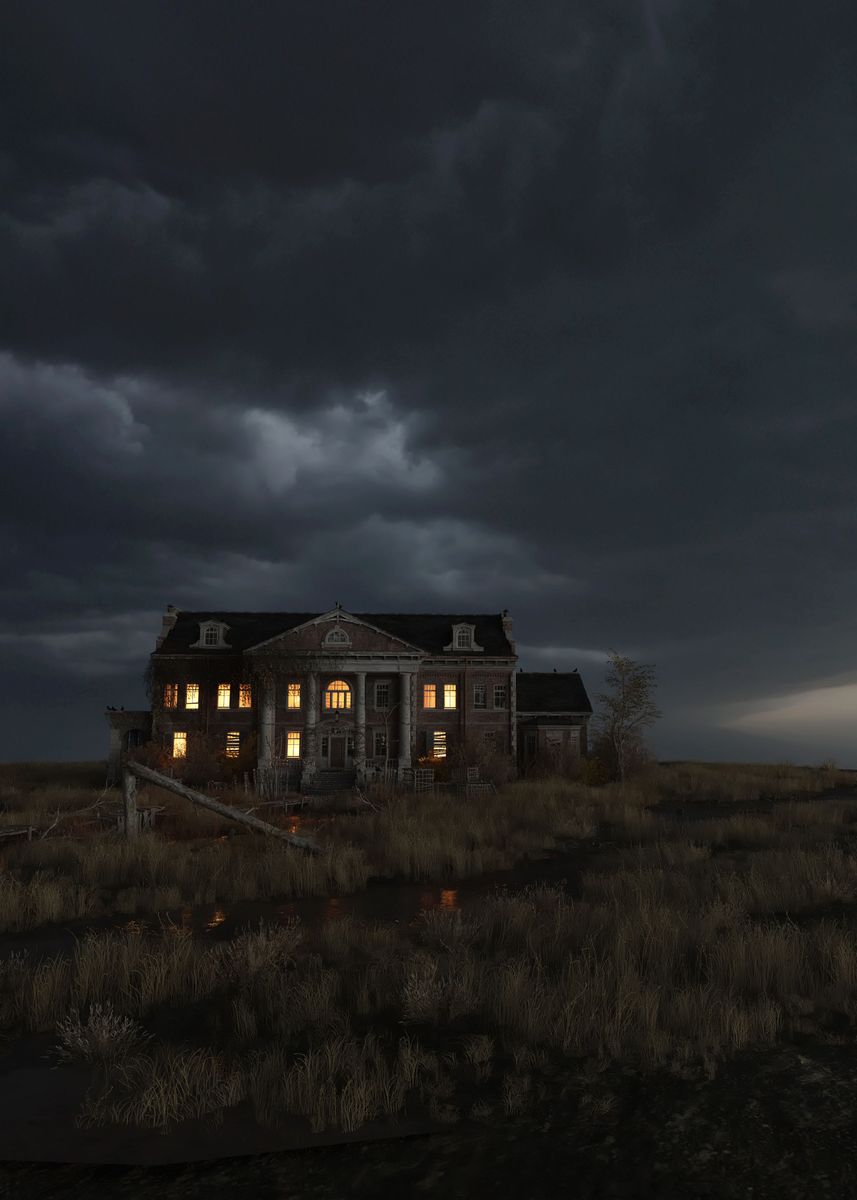 'Abandoned manor' Poster, picture, metal print, paint by Ysbrand Cosijn ...