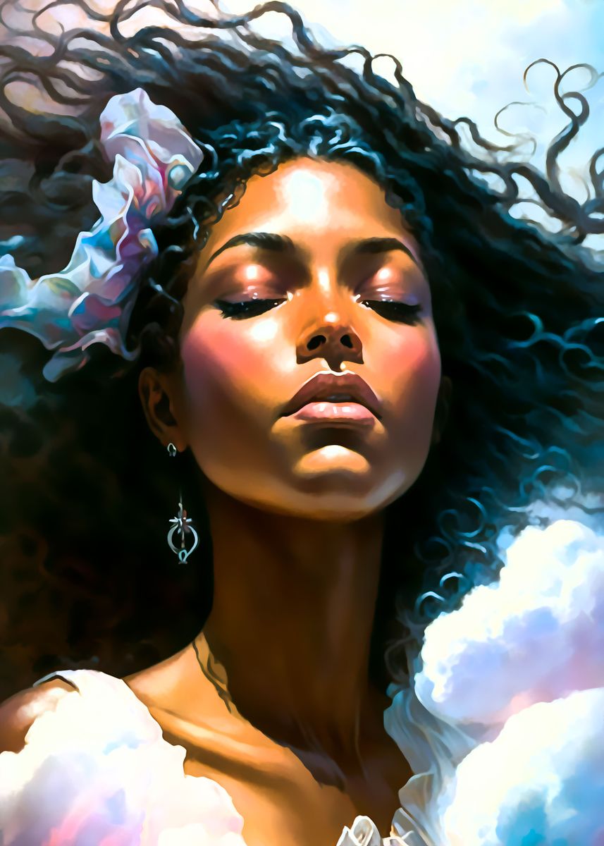 'Girl' Poster, picture, metal print, paint by Nes Tona | Displate