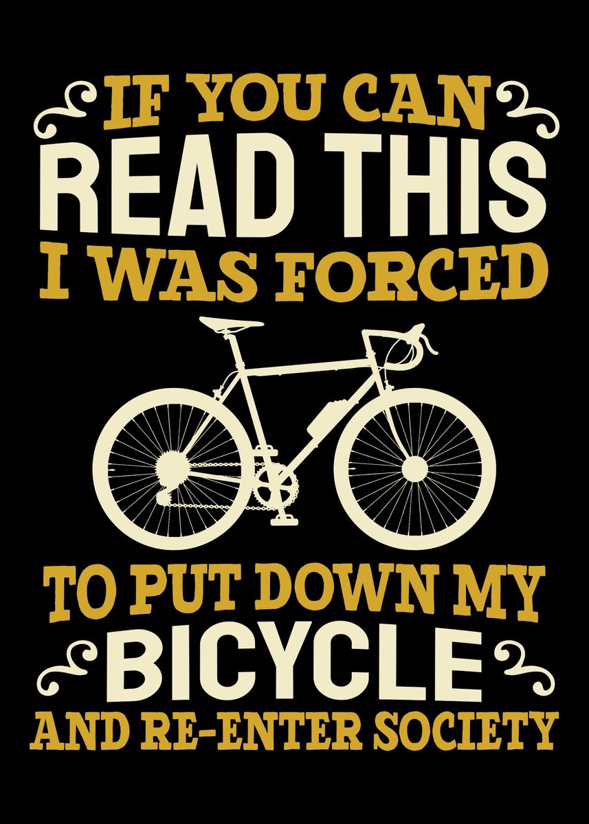 'Cycling Cyclist' Poster by CrazySquirrel | Displate