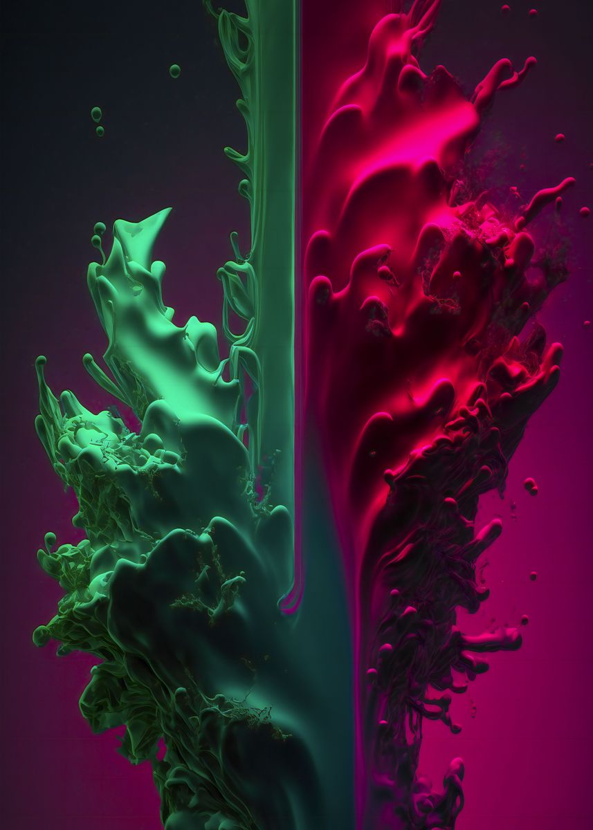 'Ethereal Glow' Poster, picture, metal print, paint by Sparkls | Displate