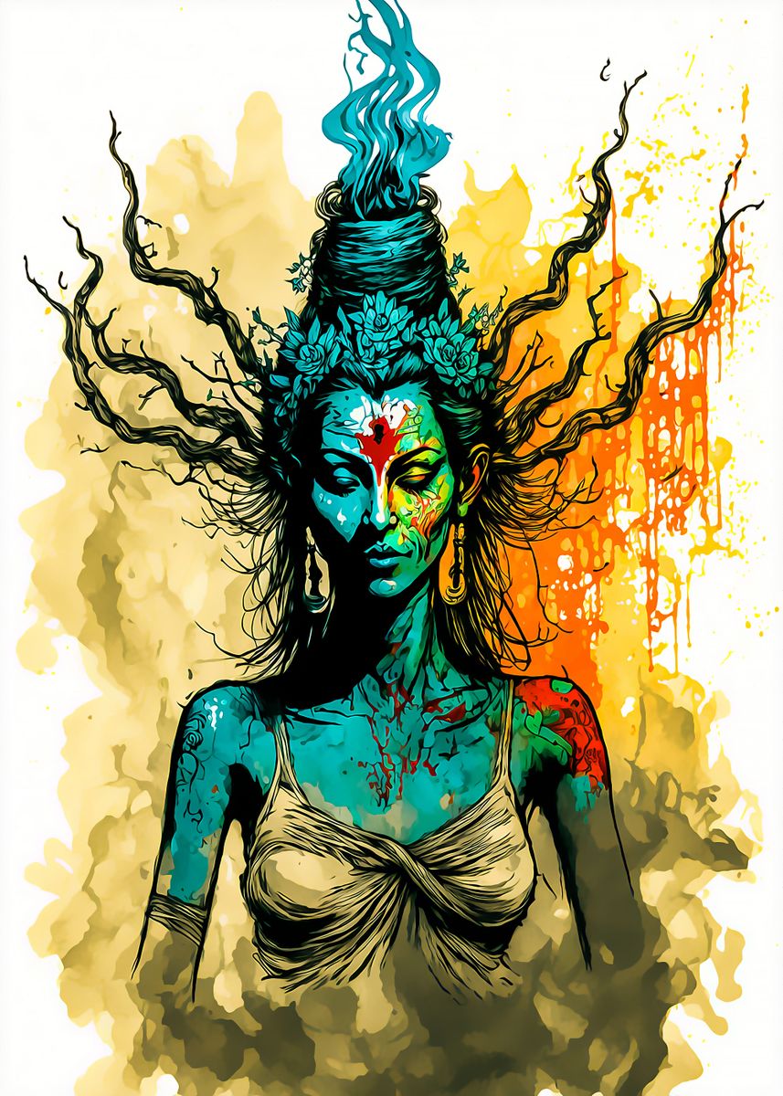 'Goddess' Poster, picture, metal print, paint by Trainer Artist | Displate