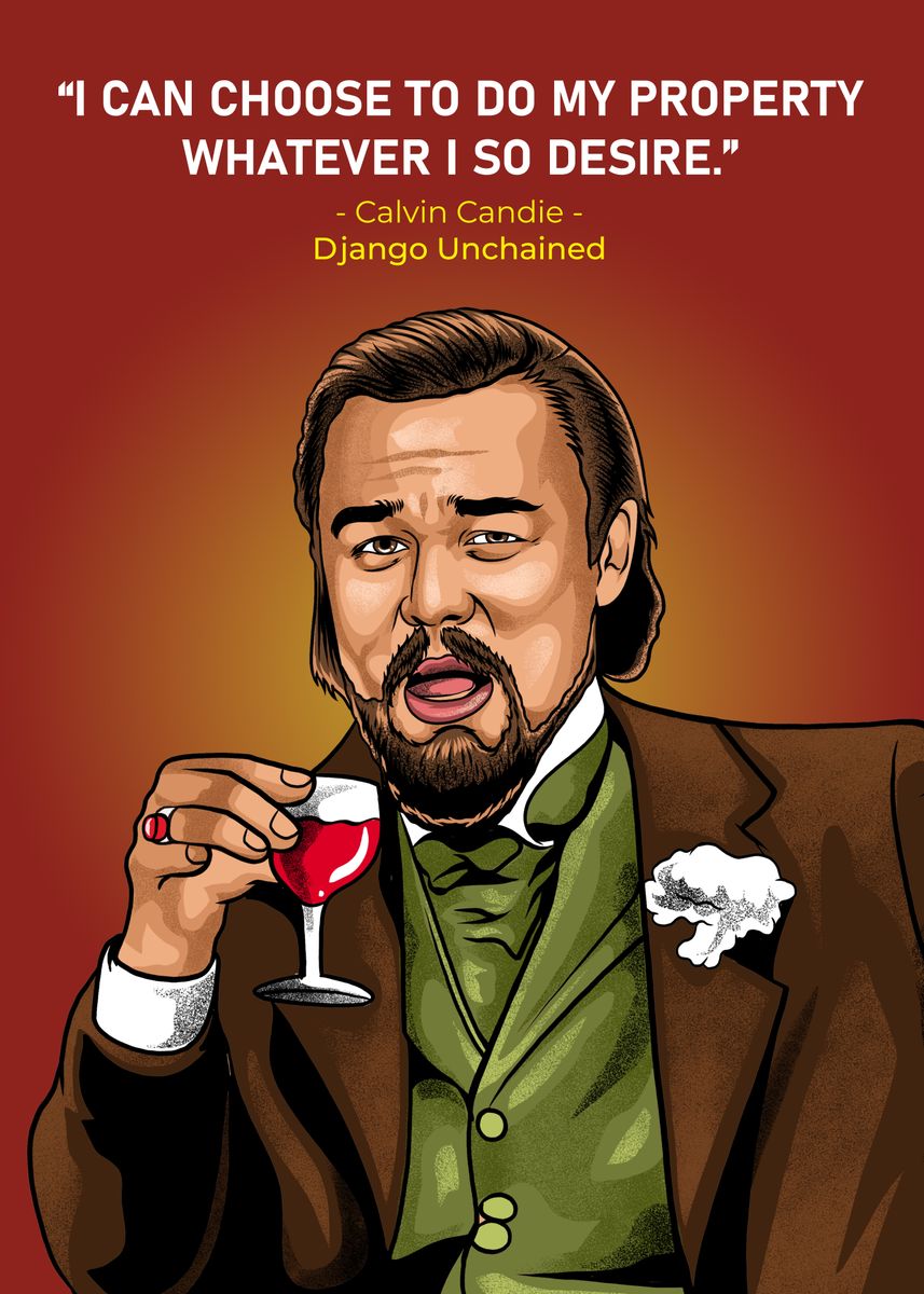 'Leo Laughing Meme' Poster, picture, metal print, paint by Adam Project ...