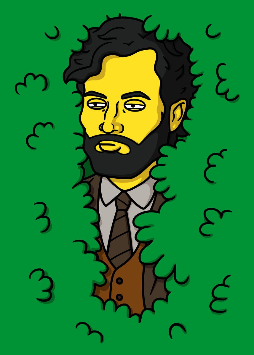 'Stalker in a Bush' Poster, picture, metal print, paint by Rafael ...