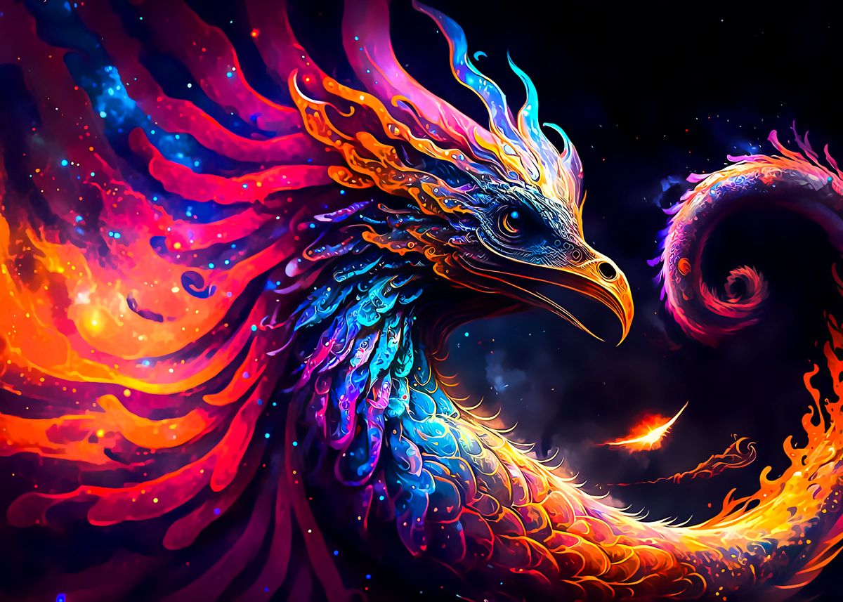 'Phoenix' Poster by Andie Owen | Displate