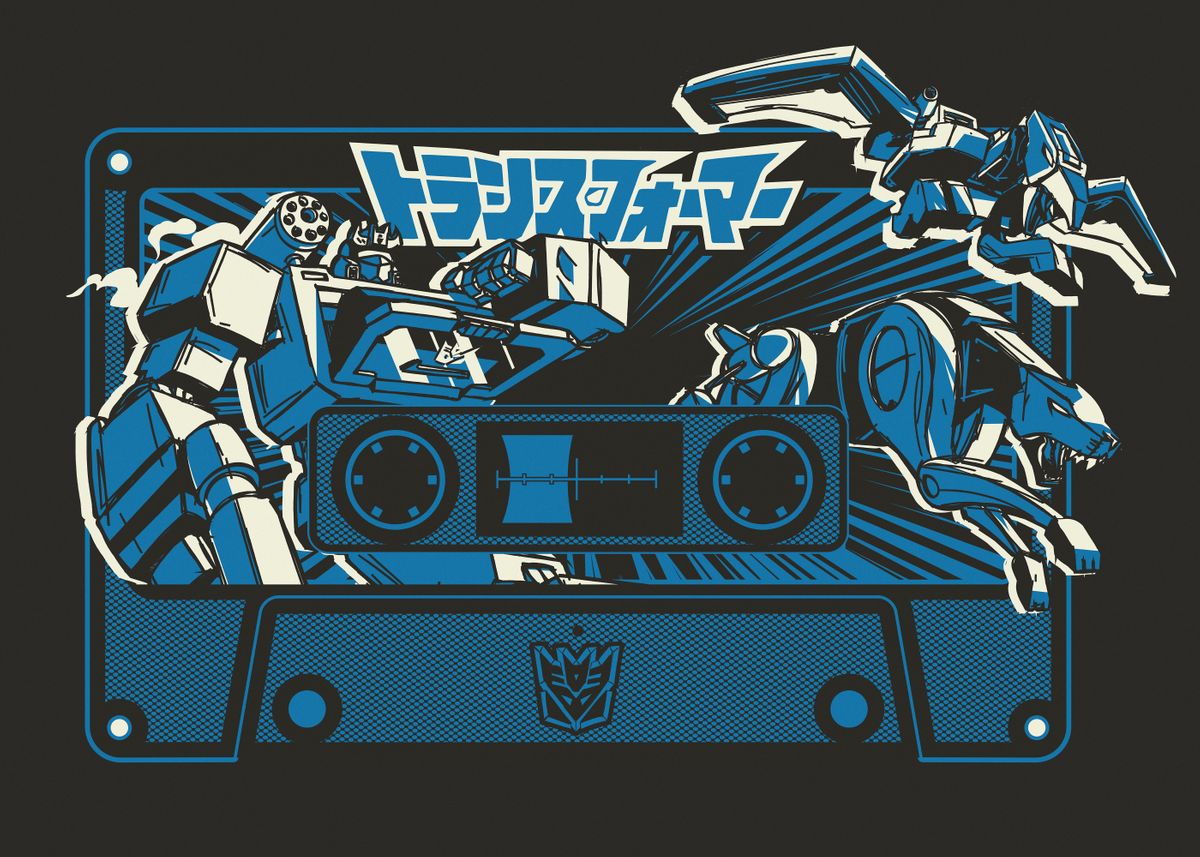 'TF Cassette Tape' Poster by Transformers | Displate