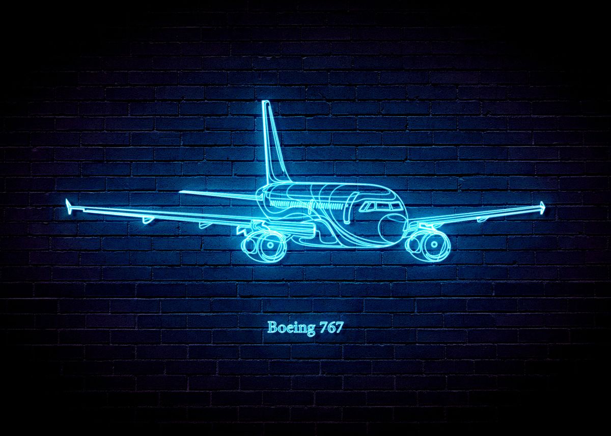 'Boeing 767' Poster by Retal | Displate
