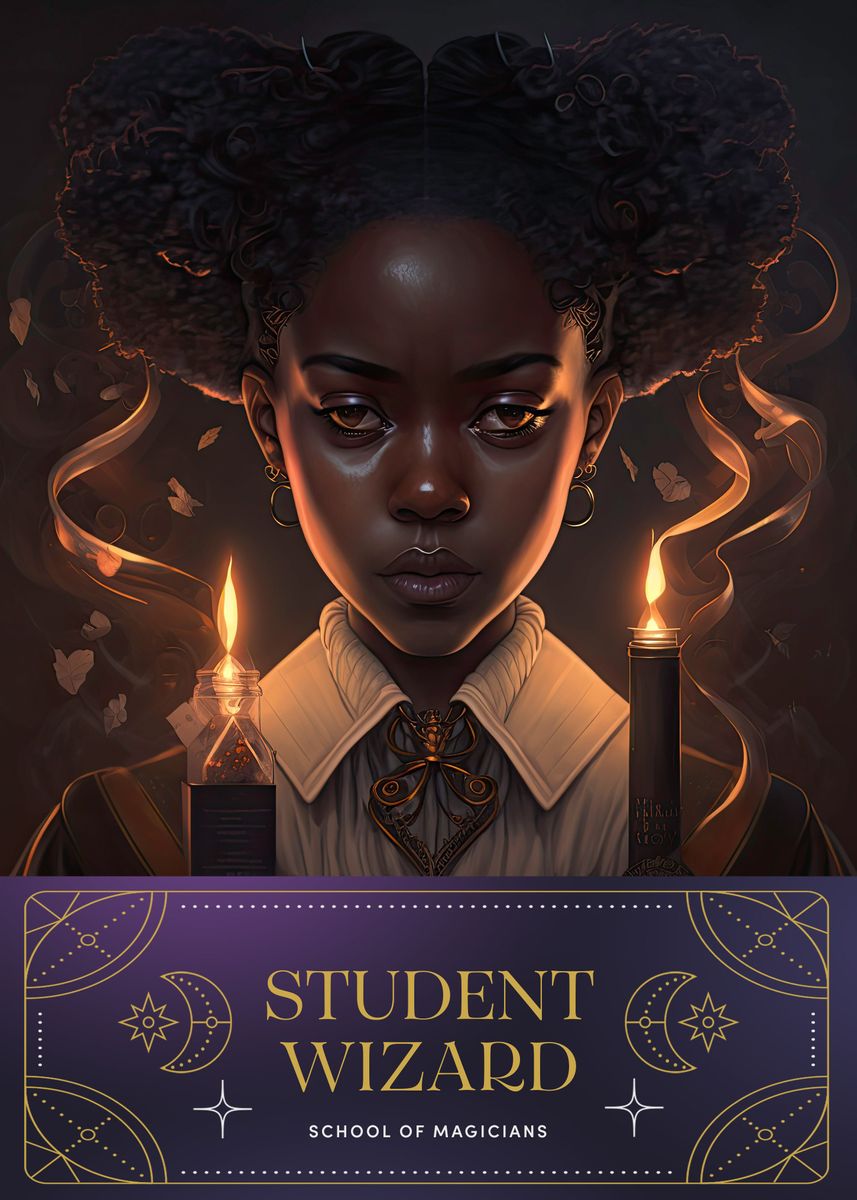 'Summoning Student Sorcerer' Poster by Stefan Merz | Displate