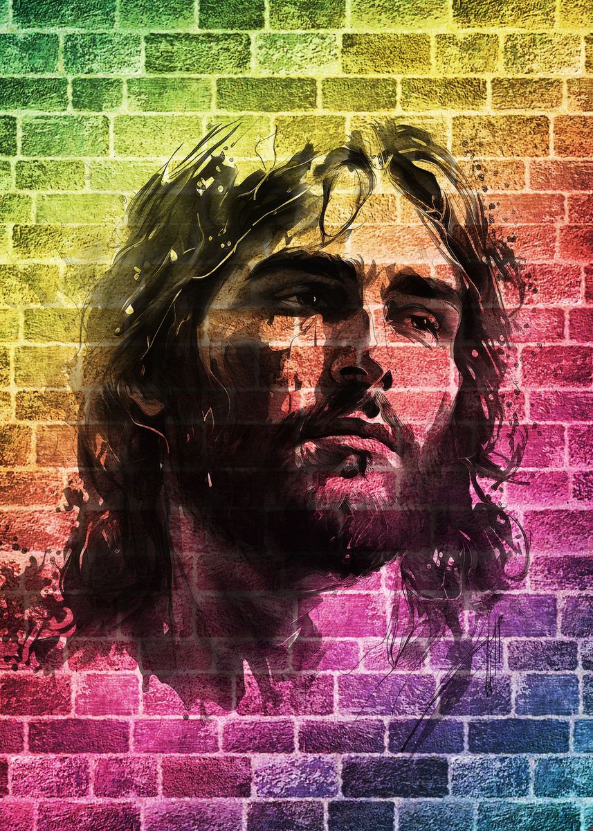 'Jesus Christ Sketch Art 01' Poster, picture, metal print, paint by ...