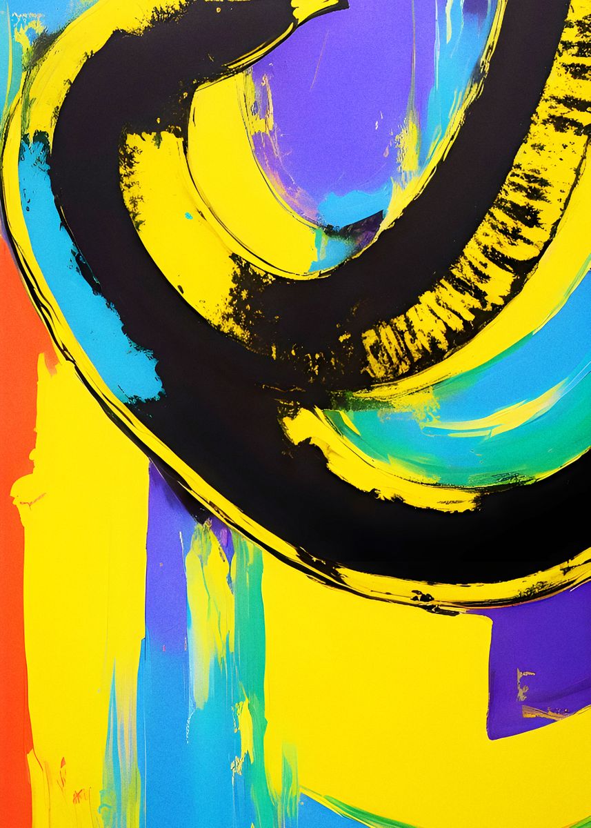 'Rainbow Painting' Poster, picture, metal print, paint by BluePinkPanther | Displate