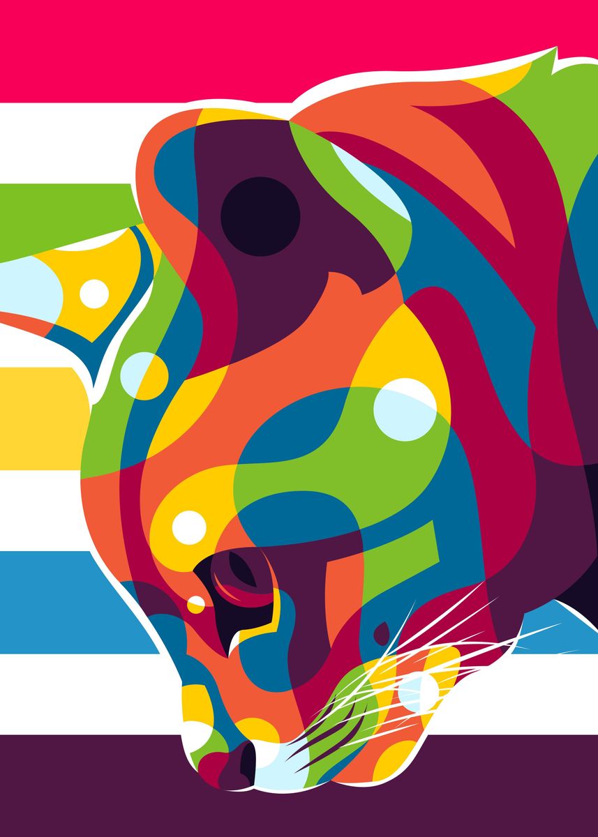 'Cat Inside' Poster, picture, metal print, paint by Lintang Wicaksono ...