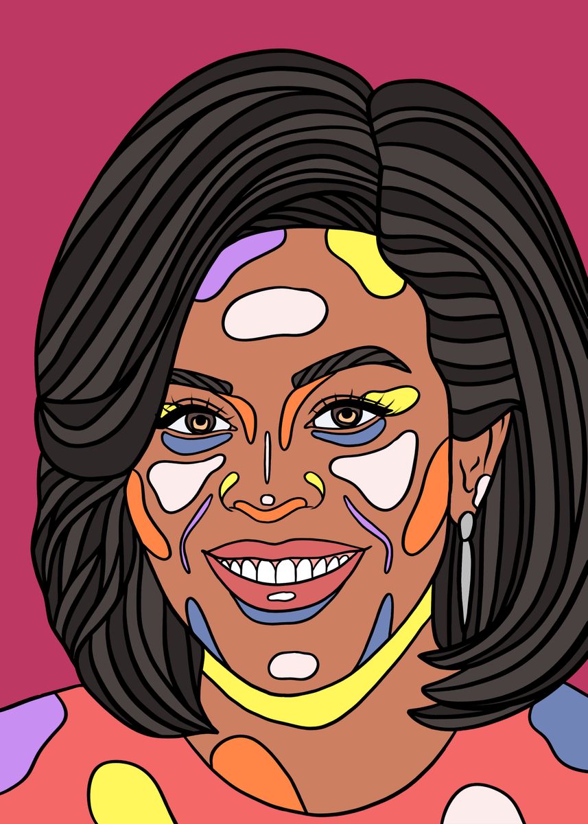 'Michelle Obama' Poster by sekarayu | Displate