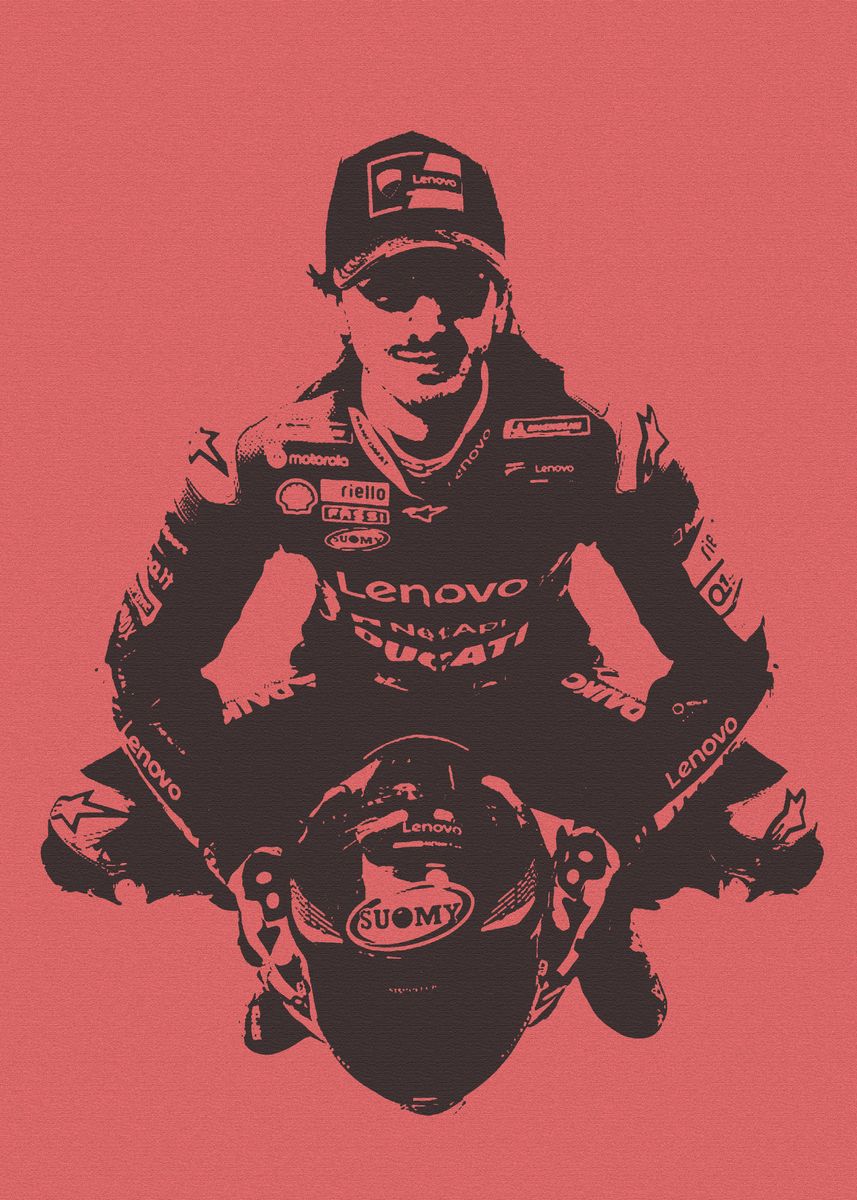 'Francesco Bagnaia' Poster, picture, metal print, paint by Cao Thi Hieu ...