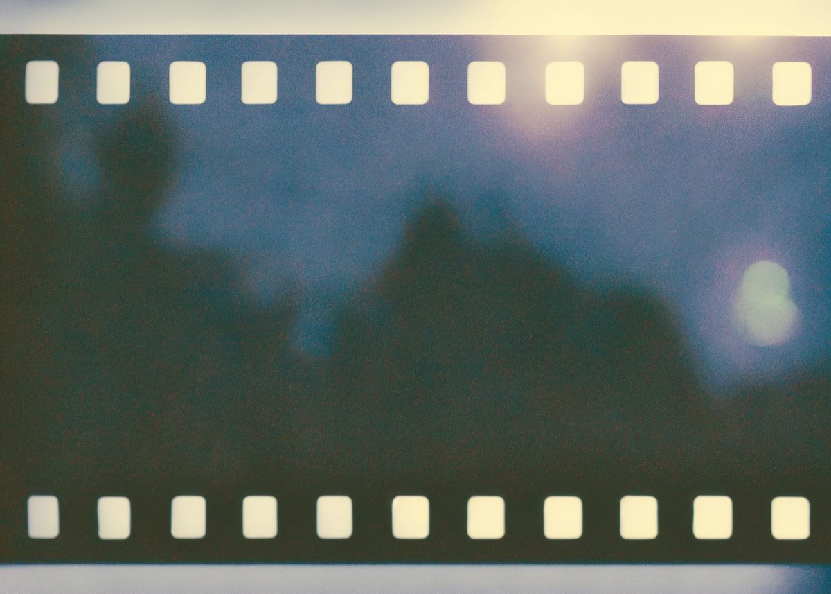 'Film frame roll shapes col' Poster by Gianfranco Grenar | Displate