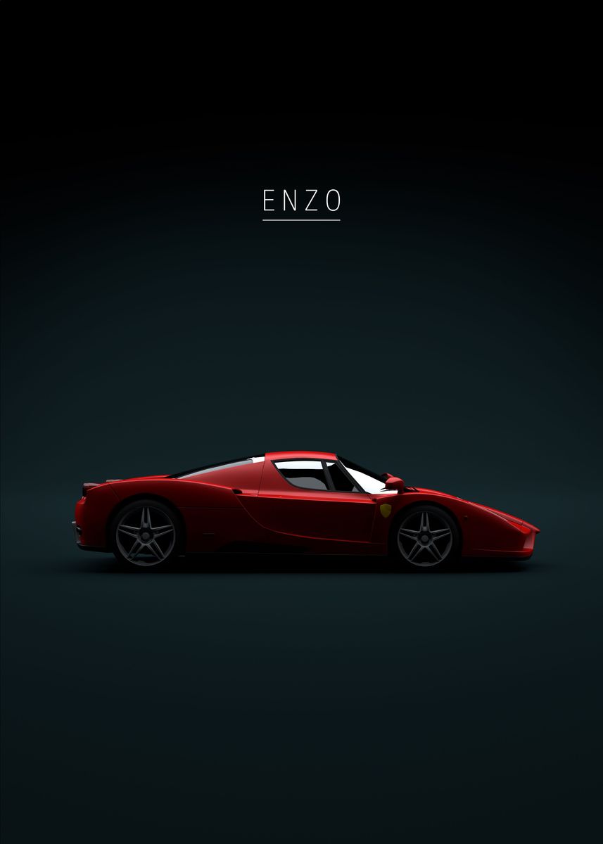 '2002 Ferrari Enzo' Poster, picture, metal print, paint by 21 MXM ...