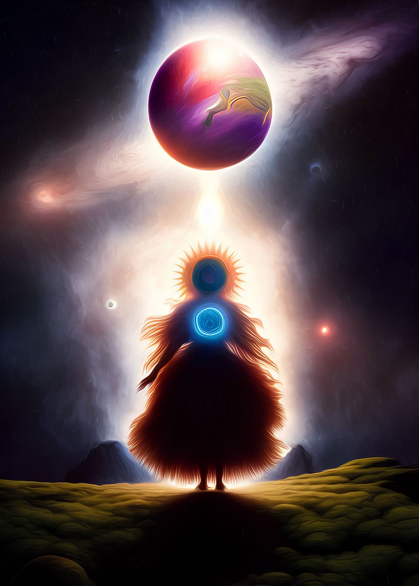 'Extraterrestrial Being' Poster, picture, metal print, paint by NoMans ...