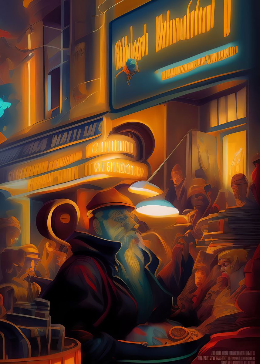 'Bluebeard' Poster, picture, metal print, paint by Laurie | Displate