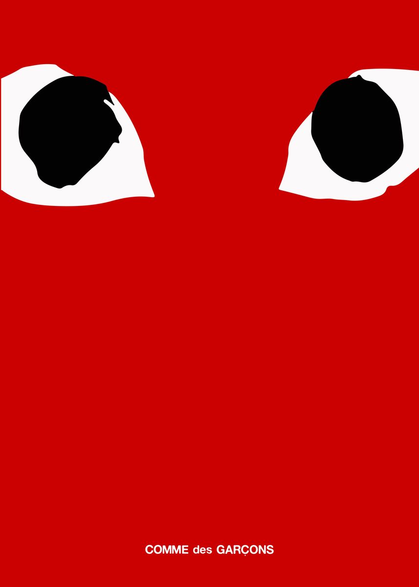 'CDG Red Heart' Poster, picture, metal print, paint by Uber Colektiv ...