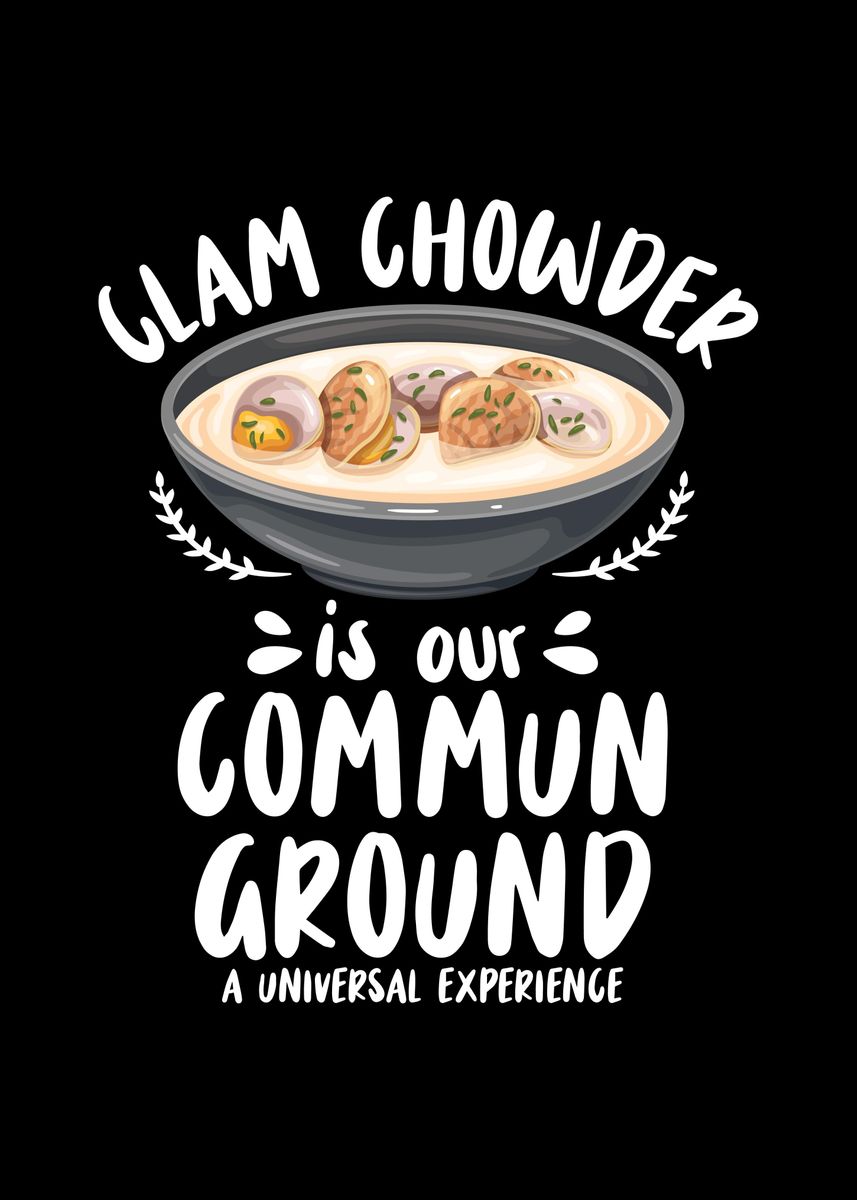 'Clam Chowder' Poster, picture, metal print, paint by Sebastian Wünsche ...