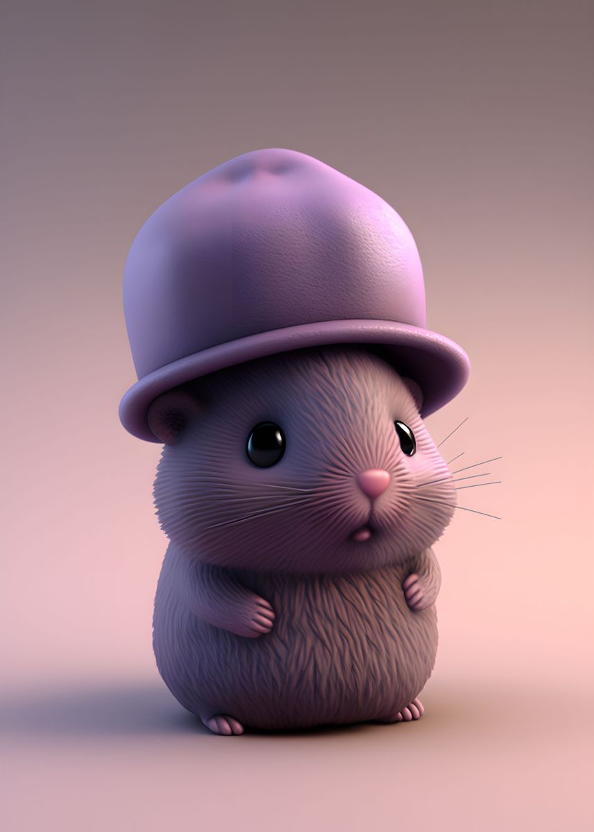 'LITTLE MISTER VOLE 3D' Poster by CreativeCrate | Displate