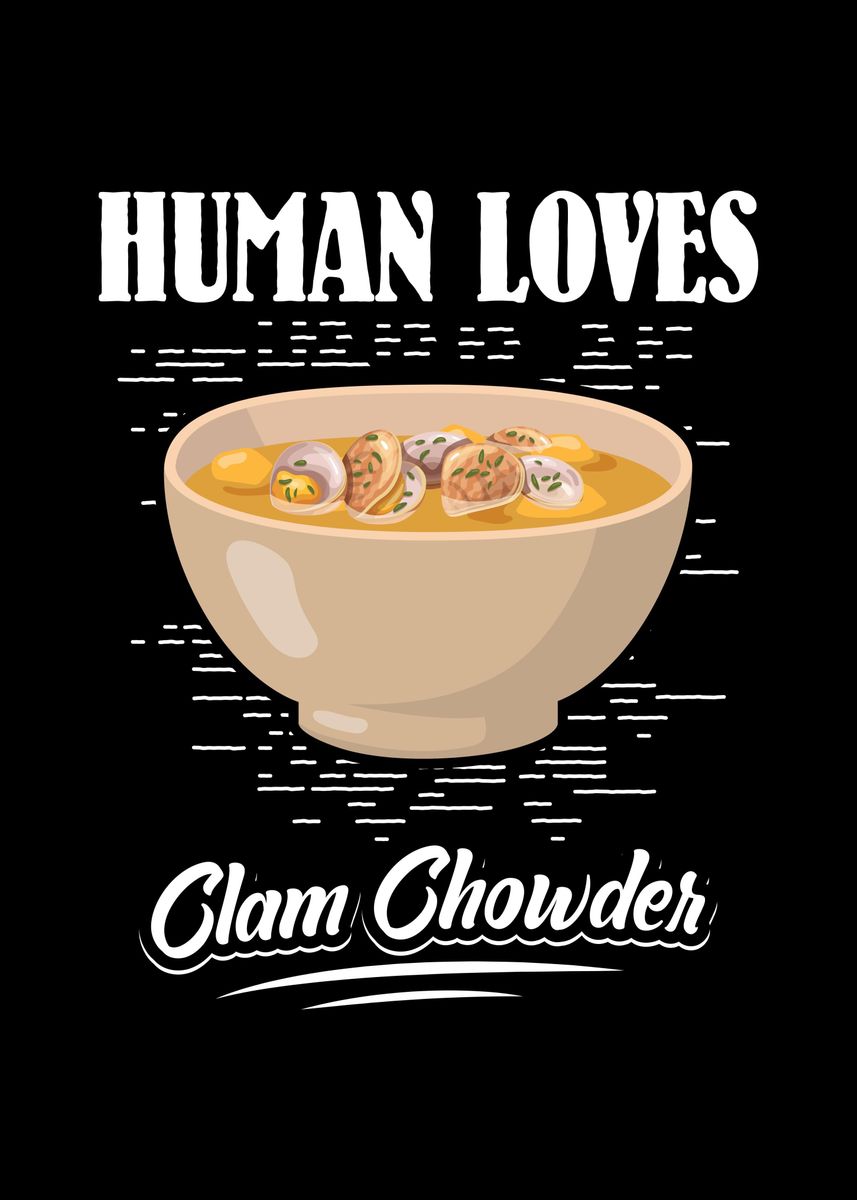 'Clam Chowder' Poster, picture, metal print, paint by Sebastian Wünsche ...