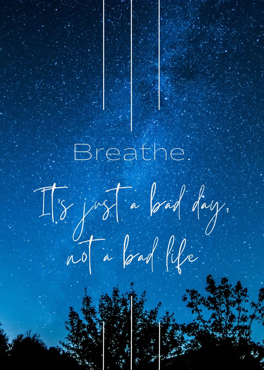 'Breathe' Poster, picture, metal print, paint by Wolf Design Studios ...