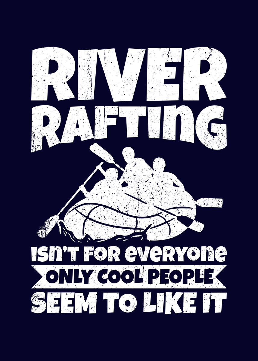 'Funny River Rafting' Poster, picture, metal print, paint by MzumO ...
