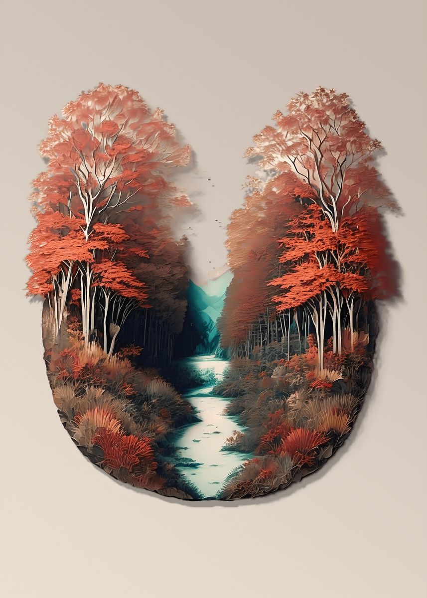 'River 1' Poster, picture, metal print, paint by PictureArtFantasy ...