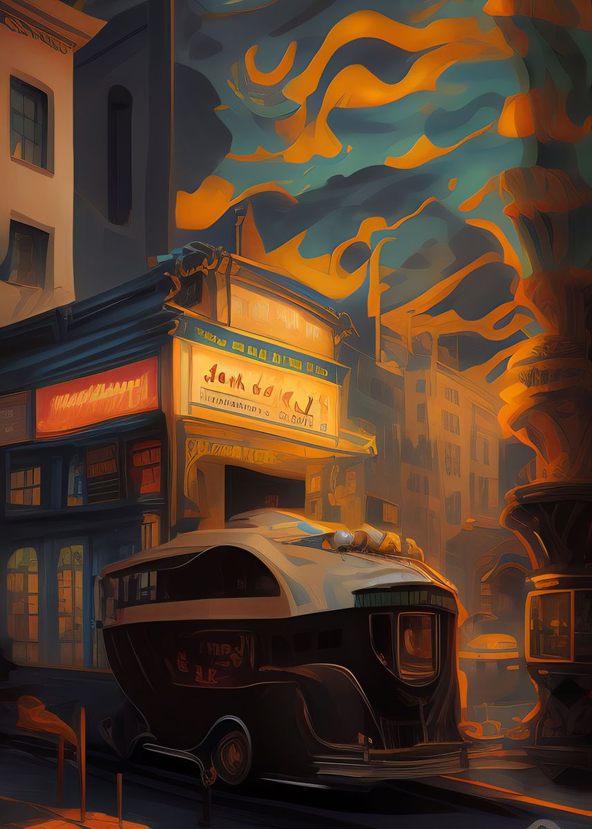 'Half Fare' Poster, picture, metal print, paint by Laurie | Displate