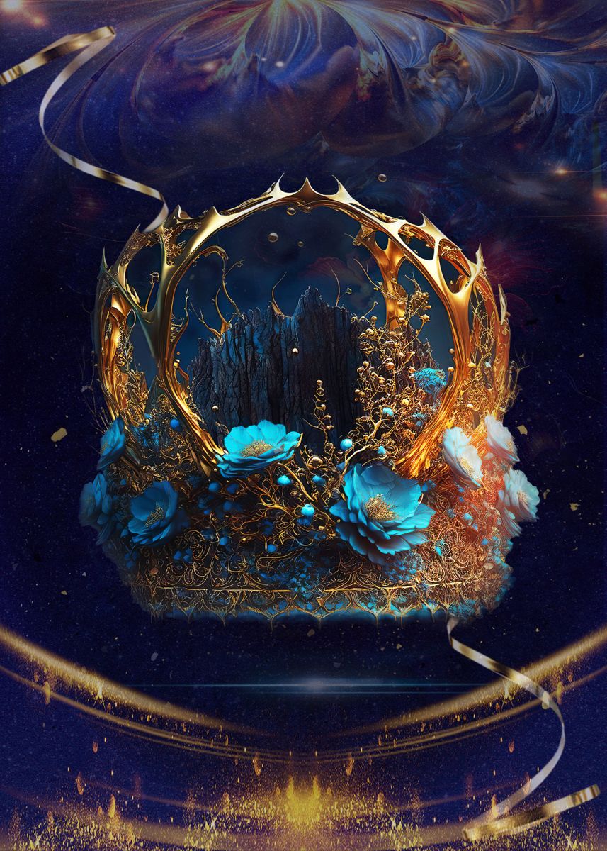 'Feeling For Eternity' Poster, picture, metal print, paint by Georgi ...