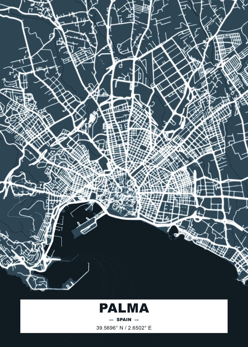 'Palma' Poster, picture, metal print, paint by Bo Kev | Displate